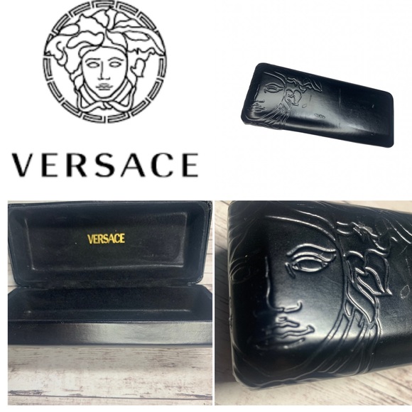 Versace | Accessories | Versace Embossed Medusa Logo Hard Clamshell ...
